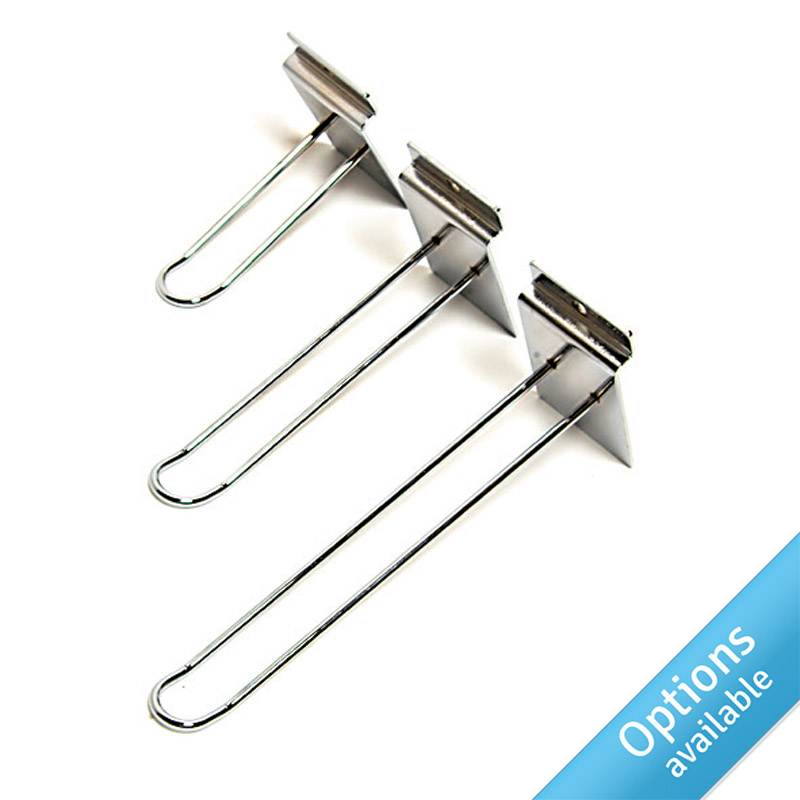 Chrome Premium Euro Slatwall Arms - Acopia